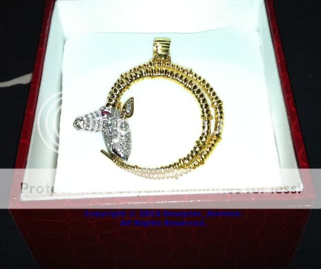 Vintage Tiffany & Co 18K Diamond Paved Face With Ruby Eye Gold Ram Head ...